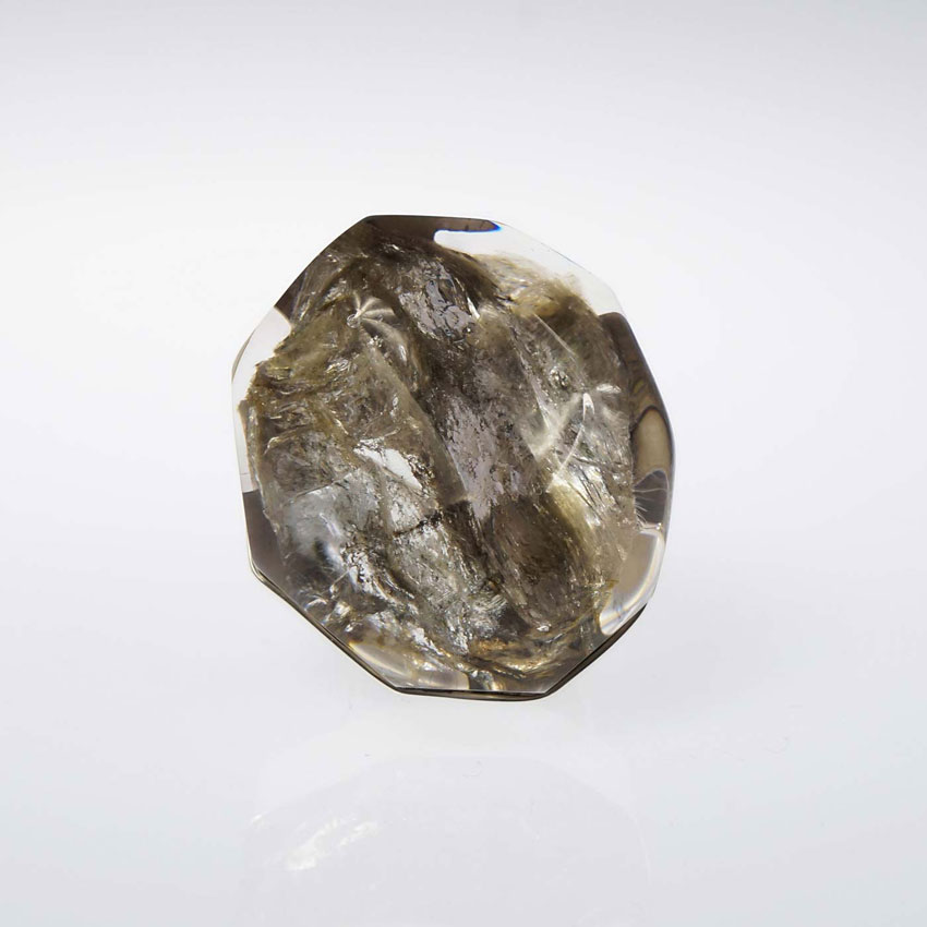 pierścionek,muskowit,żywica,srebro - Pierścionki - Biżuteria w ArsNeo